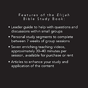Elijah: Faith and Fire - Bible Study Book