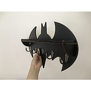 Bugbat Hook for Coat Towel Key Holder Great Birthday Gife DIY Mould Special Personalized Batman Design