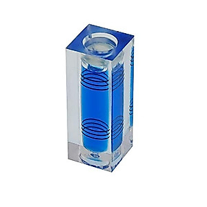 XMLEI high precision mini leveling bubble mini leveling bubble three line flat bead leveler level ruler household level instrument (blue)
