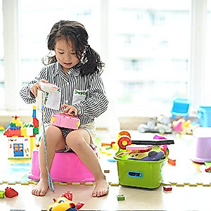 LANKUO Step Stool, Take It Along in Bedroom, Kitchen, Bathroom and Living Room. Great for Potty Training! (Purple)