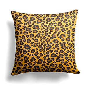 iiRov Summer Design Ink-Fuzed Decorative Throw Pillow - Summer Tiger Fur