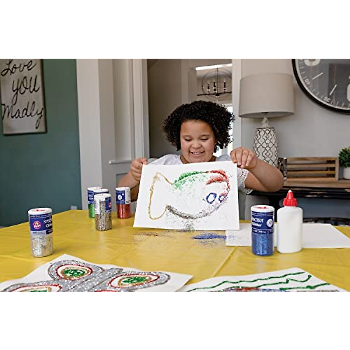 Spectra Arts & Crafts Glitter, Purple, 16 oz., 1 Jar