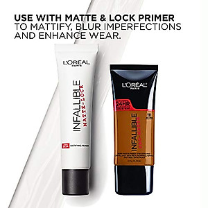 L'Oreal Paris Makeup Infallible Pro-Matte Liquid Longwear Foundation, Ivory Buff 101.5, 1 fl; oz.