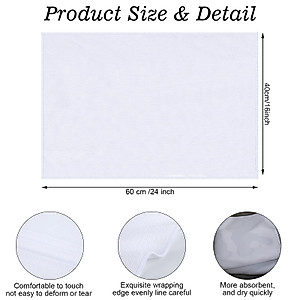 Patelai Sublimation Dishtowel Absorbent Multi Purpose Kitchen Dish Towels Blank DIY Kitchen Dishcloth Bathroom Towel for Kitchen Home,16 x 24 Inch (10)