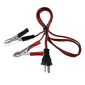 RLECS Generator DC12V T-Type Charging Cables Alligators Pliers for Honda Generator EU1000i EU2000i, 3.9ft