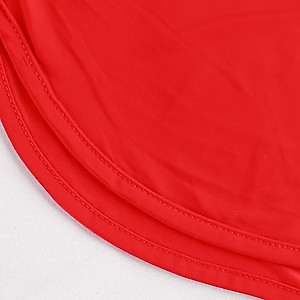 Mens Boxer Briefs with Large Split Sides No Inner Lining Color Red Size L