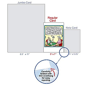 NobleWorks Hilarious Birthday Greeting Card with 5 x 7 Inch Envelope (1 Card) BdayGoing to Die Randy McIlwaine Birthday Cartoon 8547Z