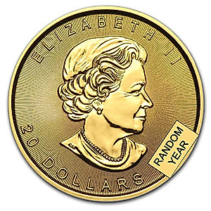 1979 - Present (Random Year) CA 1/2 oz Canadian Gold Maple Leaf Coin Brilliant Uncirculated with Certificate of Authenticity $20 BU