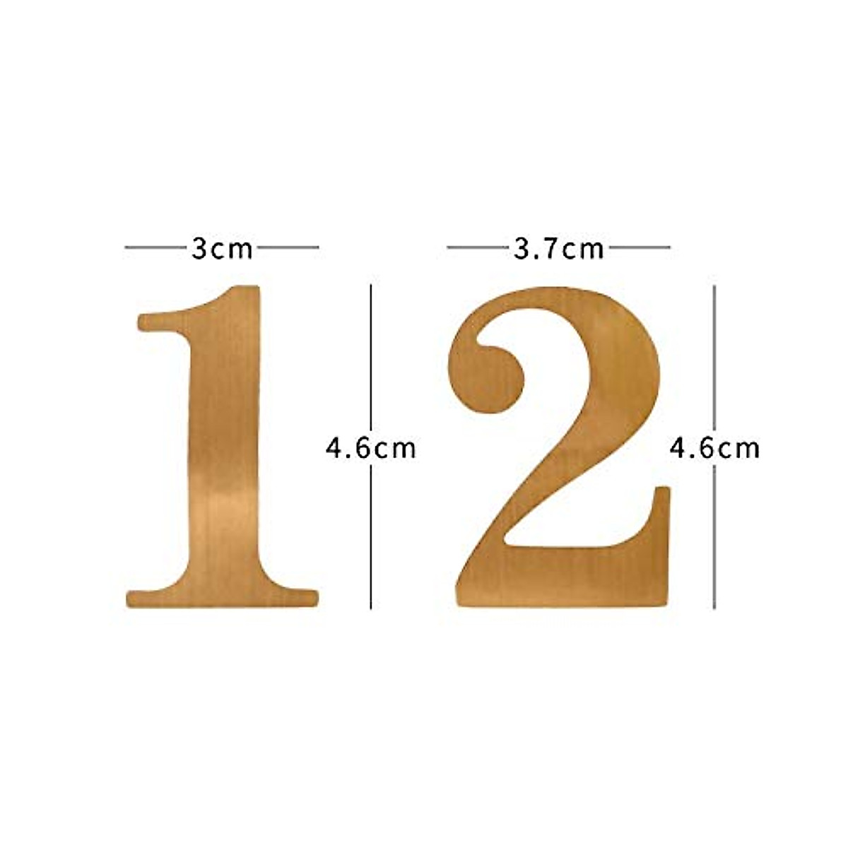 StayMax 1-30 Wedding Party Number Stickers for Table Card Accessories Decorative self-adhensive Number Sticker