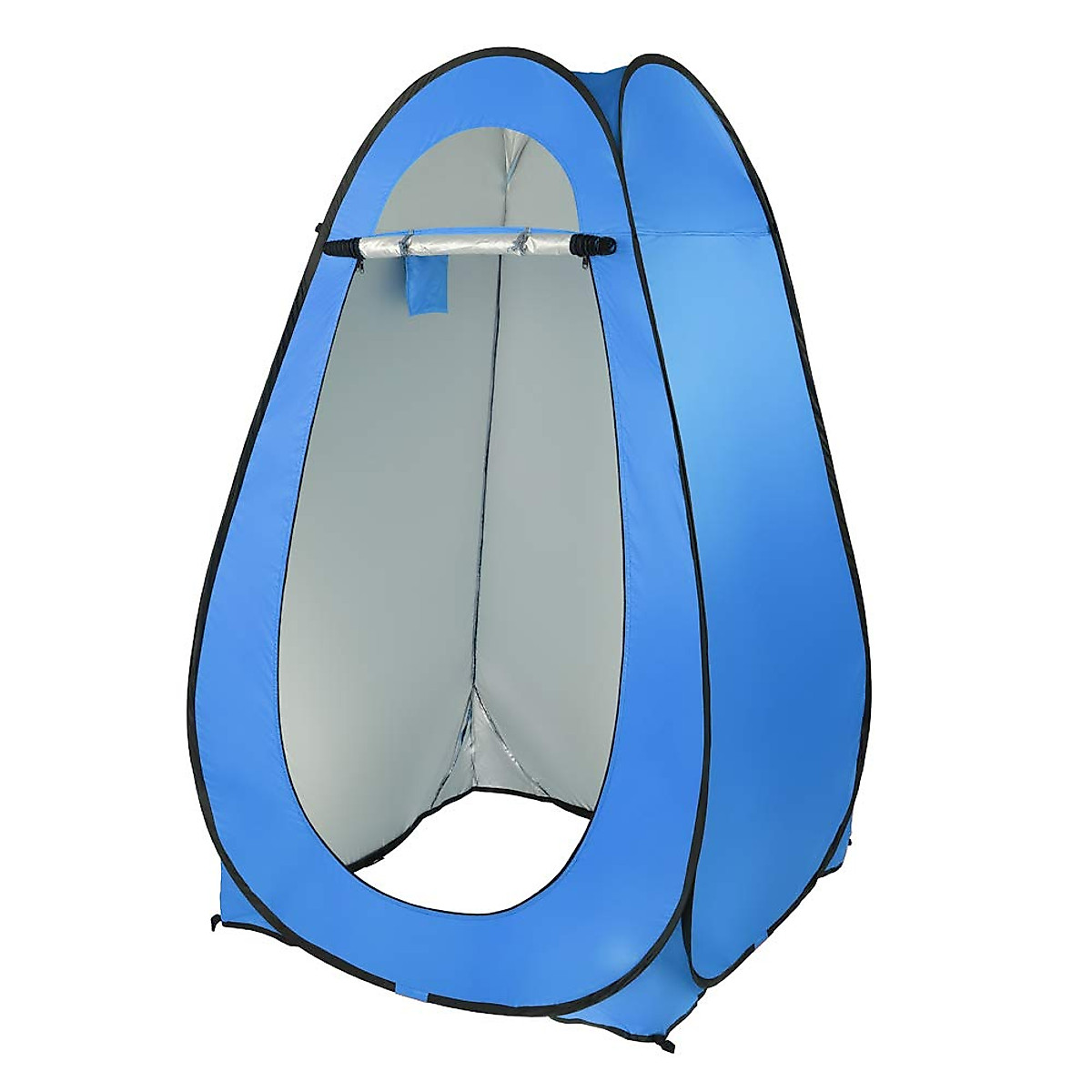 Volowoo Pop Up Shower Changing Room Privacy Tent, Instant Portable Outdoor Shower Tent, Camp Toilet, Rain Shelter for Camping & Beach Lightweight & Sturdy, Easy Set Up, Foldable,with Carry Bag (Blue)