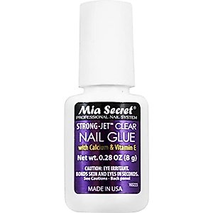 Mia Secret Strong-Jet Clear Nail Glue Brush-On Glue 8g (340)