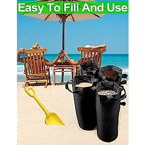 120LBS Extra Large Heavy Duty Canopy Weights Sand Bags for Ez Pop Up Canopy Tent Gazebo Outdoor Instant Sun Shelter Patio Umbrella, Upgraded 5 full-Sized Velcro, 2 Nylon Handles and Storage Bag, 4Pack