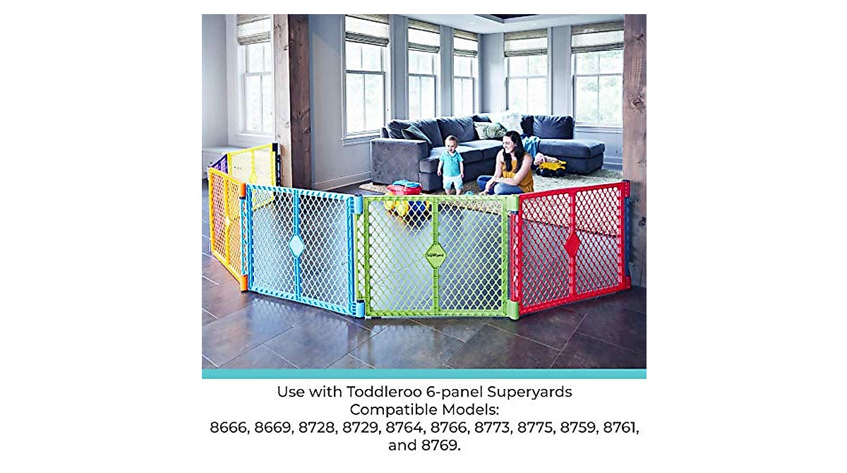 Toddleroo Superyard Wall Mount Kit - Extra Wide Safety Barrier
