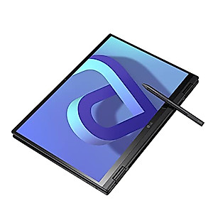 LG Gram (2022) 14T90Q 2-in-1 Tablet Laptop, 14" (1920 x 1200) IPS Display, Intel Evo 12th Gen i7 1260P Processor, 8GB LPDDR5, 512GB NVMe SSD, HD Webcam, WiFi 6E, Thunderbolt 4, Windows 11, Black