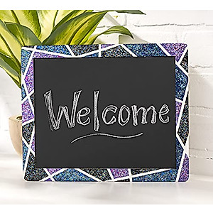 Plaid Double Sided Framed Chalkboard, 8.5"X10.5", 1 Pack