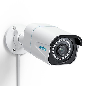 REOLINK 4K PoE NVR 8 Channel Pre-Installed 2TB HDD, 4K Ultra HD PoE Outdoor Security Cameras with Smart Detection, RLN8-410 NVR Bundle with RLC-810A and RLC-820A