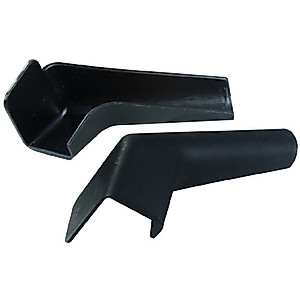 JR Products 655-BK-A Black Rigid Extended Rain Gutter Spout