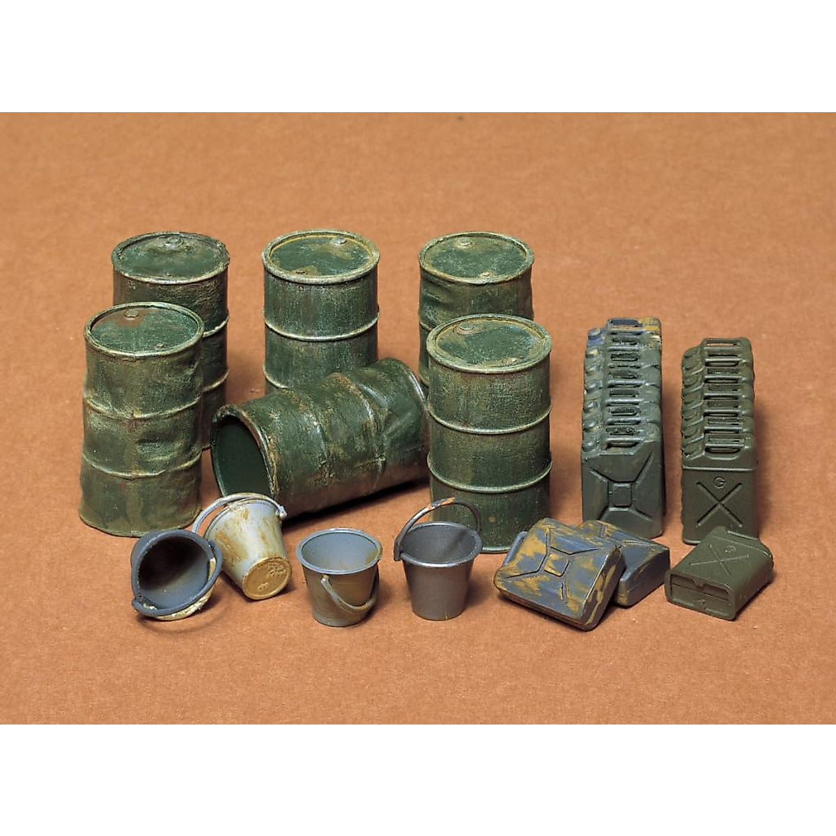 Tamiya Models Oil Drums/Jerry Cans/Buckets