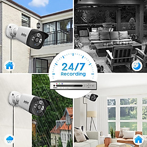 JouSecu 8CH Wired Security Camera System with 1TB Hard Drive, Upgrade 2MP CCTV DVR 8 Channel and 4 x 1080P Surveillance Bullet Cameras Outdoor Indoor with Night Vision, Weatherproof