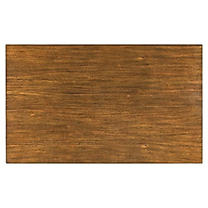 XD Designs Wooden Rectangular Dining Table Set, 6-Piece Kitchen Dining Table Set with 4 Upholstered Chairs and 1 Bench (Brown-6pcs)