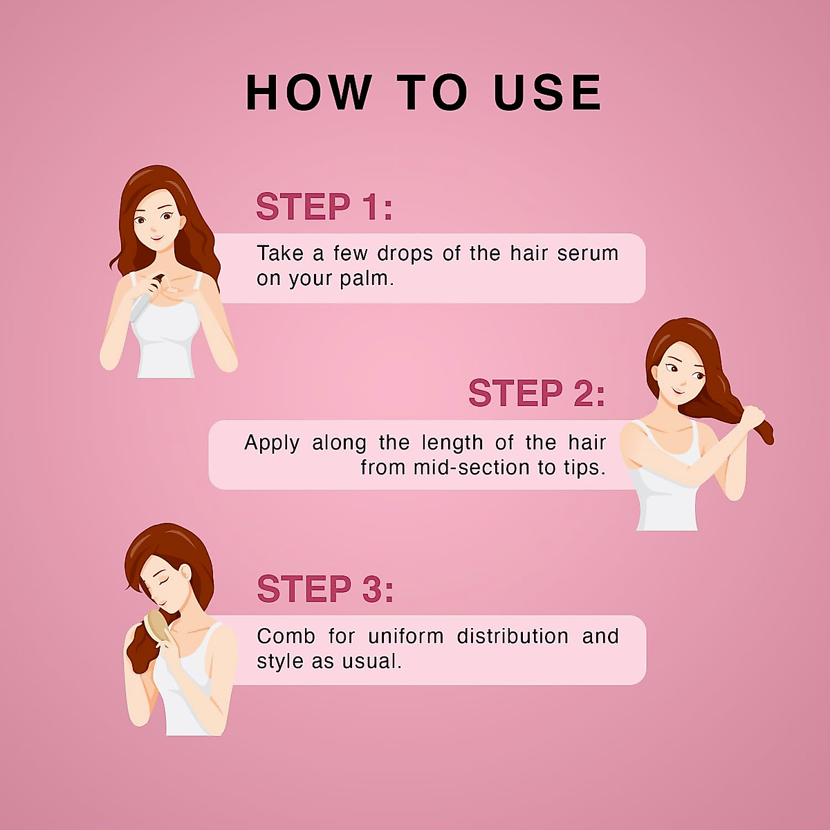 MOEHAIR Anti Frizz Hair Serum | Infused with Maracuja Oil and Protein | Hair Serum for Frizzy Hair | Paraben and Sulfate-Free Hair Smoothing Serum | For Strong and Silky Hair (3.38 Fl. Oz)