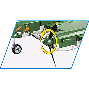 COBI Historical Collection: World War II Lockheed P-38 Lightning (H) Plane