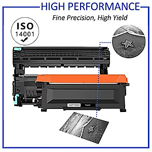KCMYTONER 3 Pack TN450 High Yield Black Toner Cartridge + 2 Pack DR420 Drum Unit Replacement Compatible for Brother MFC-7860dw MFC-7360n HL-2280dw HL-2270dw HL-2240 DCP-7065dn Intellifax 2840 Printer