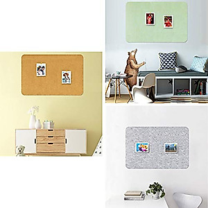 Wall decoration Felt Board, Room Decoration Photo Wall Note Board, Home Office Cork Board Wall Sticker, Foam (23.6x15.7 in)