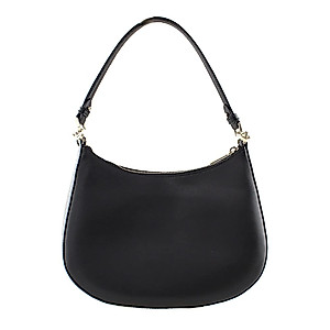 Kate Spade Staci Saffiano Leather Crossbody Bag (Black)