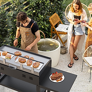 Hard Cover Hood for Blackstone 22 Inch Tabletop Griddle and Universal Grill Foldable Warming Rack/Shelf for Blackstone 17'' 22'' 28'' 36''