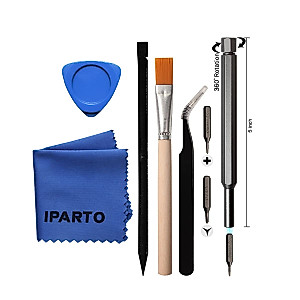 iParto 4 Pack Joystick Analog Thumb Stick for Nintendo Switch Joy Con Controller Joycon Repair Kit with Flex Cable Screws Springs Thumbstick Grips Repair Tools