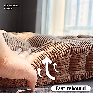 Square Floor Pillow Thick Cushion Meditation Pillows for Adults & Kids Bedroom Balcony Car Office Patio Sofa Reading Nooks Large Outdoor Indoor Tatami Chair Seat Cushion 20"×20" Green