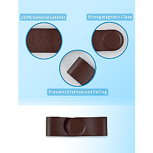 CaseLeather Stethoscope Clip for Medical Professionals, Secure Attachment for Doctors, Nurses, and Students - Compatible with 3M Littmann Classic III, Lightweight II S.E Lightweight and Stylish Design