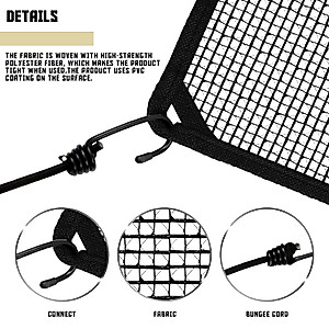 TANG Outdoor Air Conditioner Mesh Cover for Outside AC Units 36"x36" Air Conditioning A/C Top Cover Keep Leaves Debris Out with Bungee Cords All Seasons