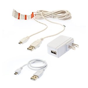 Infant Optics Official MicroUSB Power Cord Adapter for DXR8 Monitor Unit 2018 Version DXR8 or Earlier, White