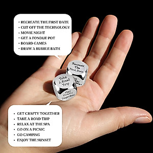 1st Anniversary Dice,1st Wedding Anniversary Dice for Couples,1 Years Anniversary Date Night Dice Gift,1 Years Anniversary for Her,1st Anniversary for Husband