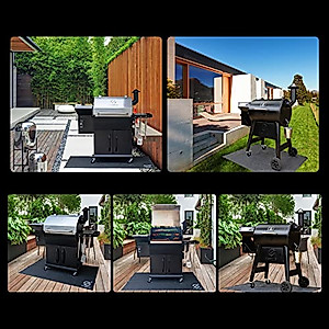 Z GRILLS 48 ×36 Inch Under Grill Mat, Fireproof Grill Pads for Outdoor, Durable Deck and Patio Protective Mats