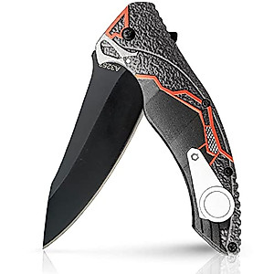 Pocket Knife for Men, Folding Pocket Knife with Clip, EDC Pocket Knives for women, Cool Camping Knife for Outdoor Hiking, Fishing, Birthday Gift for Dad, husband, boyfriend