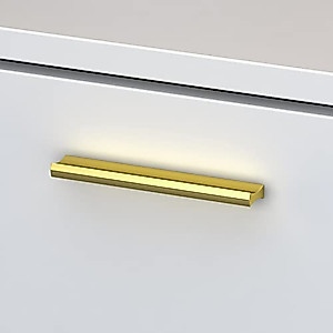 AIEGLE 5 Drawer Dresser, Chest of Drawers with Metal Legs, Wood Dresser Storage Chest Drawers for Bedroom, Living Room, White (27.4" W x 15.7" D x 45" H)