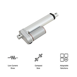 Progressive Automations 24V Mini Linear Electric Actuator - 6 inches, 150 lbs, Innovative Compact Design and Versatile Capabilities for Home and General Automation, Automotive, Manufacturing, PA-14