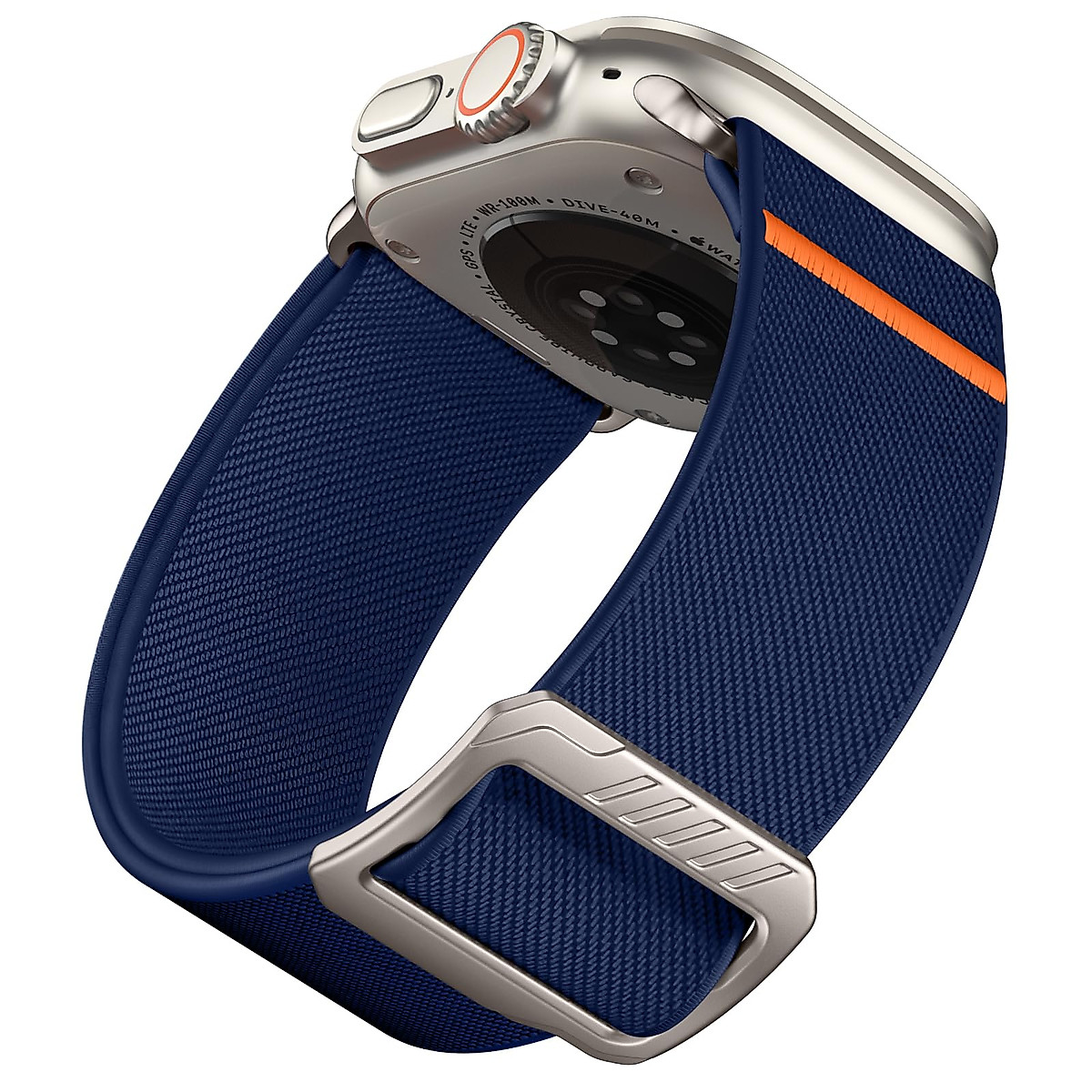 SNBLK Elastic Sport Bands Compatible with Apple Watch Ultra 2 Band/Ultra Band 49mm, iWatch Series 10/9/8/7/6/5/4/3/2/1/SE 42mm/44mm/45mm/46mm/49mm Stretchy Nylon Solo Loop Wide Replacement Strap Men Women