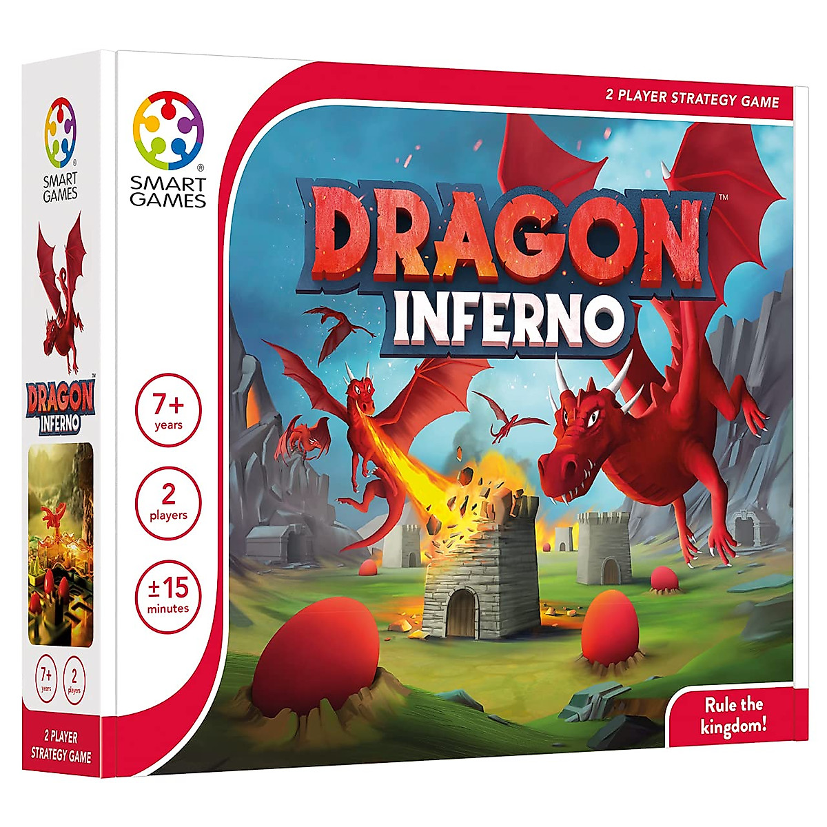 SmartGames Dragon Inferno 2-Player Strategy Game for Ages 7-Adult