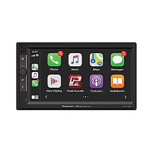 Power Acoustik Car Stereo Combo | CarPlay/Android Auto 7 HD LCD with Capacitive Touchscreen Receiver & (4) 6.5 Speakers | Double Din | CPAAM7-S2