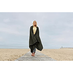 MV Sport Oversized Sweatshirt Blanket – Lightweight Blanket – Fleece Knit Blanket (Dusty Olive)