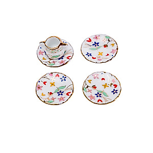 Birostiana 30pcs Miniature Dollhouse Accessories 1:12 Miniatures Food Jar Fruit Slices Candy Snack Glass Bottle Mini DIY Decor Ornament for Miniature Dollhouse Kitchen Party Kit