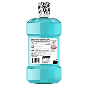 Listerine Cool Mint Antiseptic Mouthwash for Bad Breath, Plaque and Gingivitis, 1.5 L