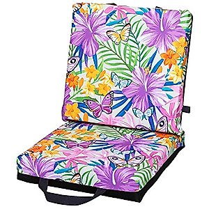 ABS Novelties Butterfly Garden Pattern Double Cushion (Black)