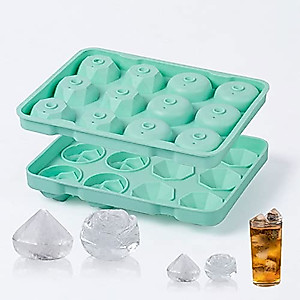 Rose Flower Ice-Cubes Tray Mold Reusable Ice-Cubes Maker Resin Mold Silicone Ice-Cream Molds Party Bar Kitchen-Tools Rose Flower Mold