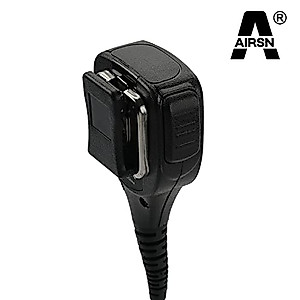AIRSN Shoulder Mic Speaker Compatible with Motorola XPR 6550 XPR 7550 XPR 7550e APX 6000 Walkie Talkie【with 3.5mm Audio Jack, Heavy Duty】 Handheld Microphone Reinforced Cable