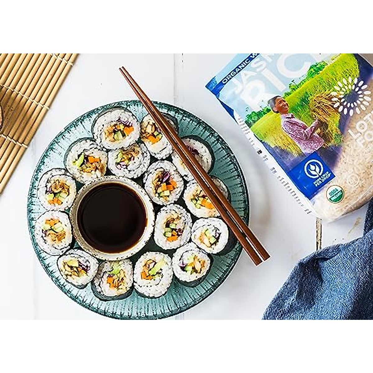 LOTUS FOODS Organic White Jasmine Rice, 30 OZ